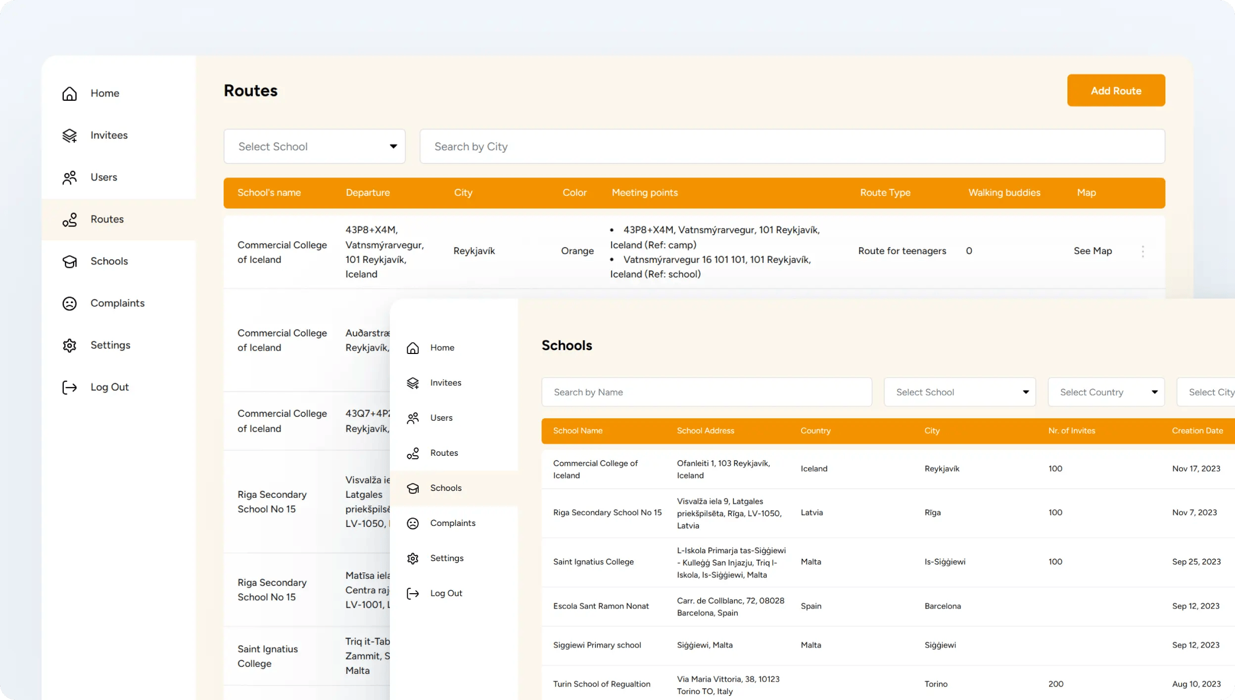 sCOOL2walk (School Commute) | Built on Bubble.io by Zeroqode